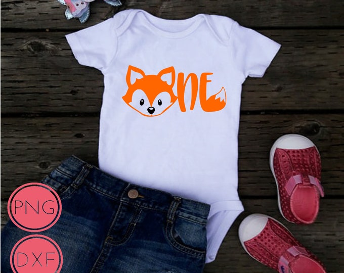 Fox First Birthday SVG, PNG, DXF First Birthday Outfit, One Wild Year ...