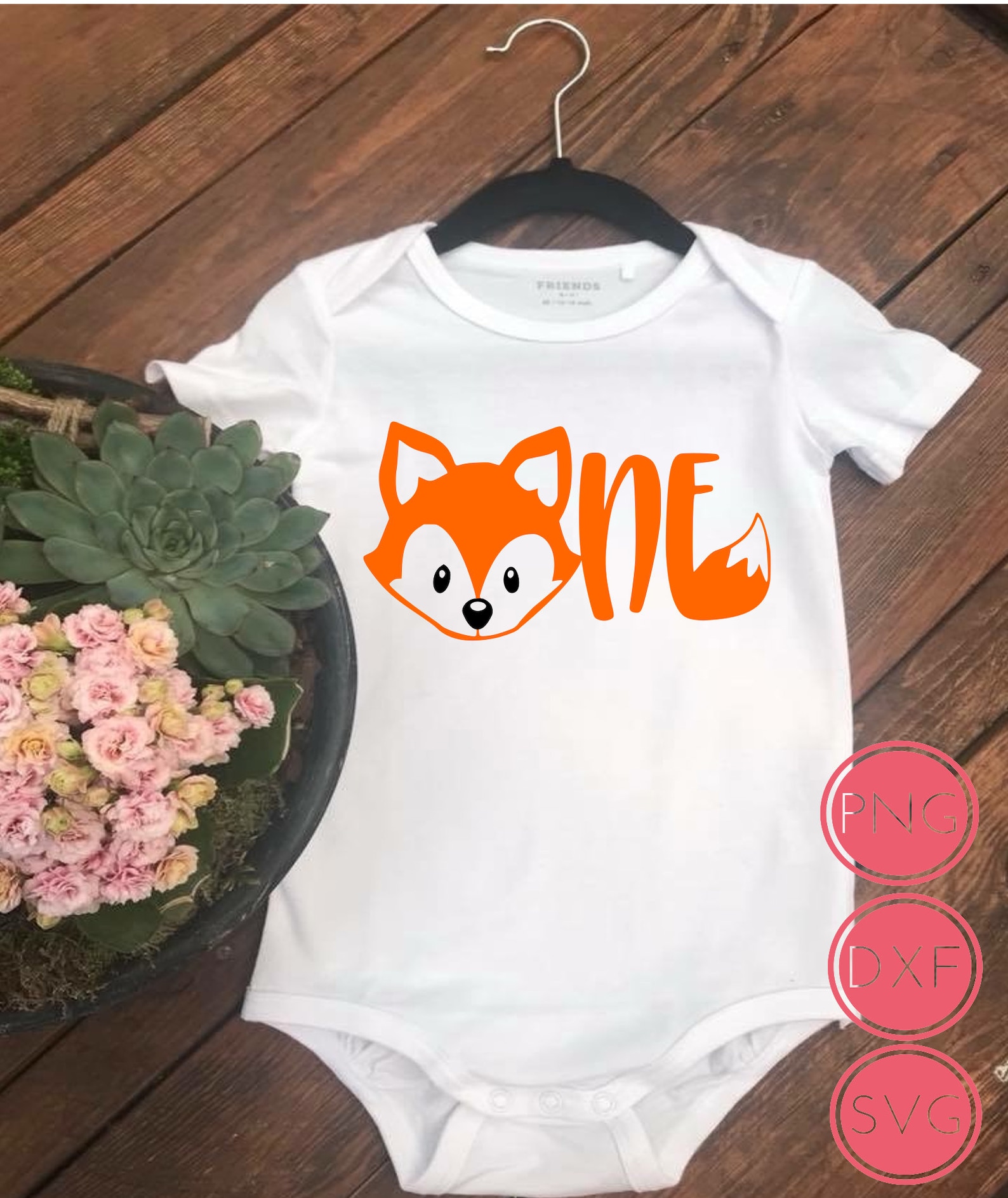Fox First Birthday SVG PNG DXF First Birthday Outfit One - Etsy