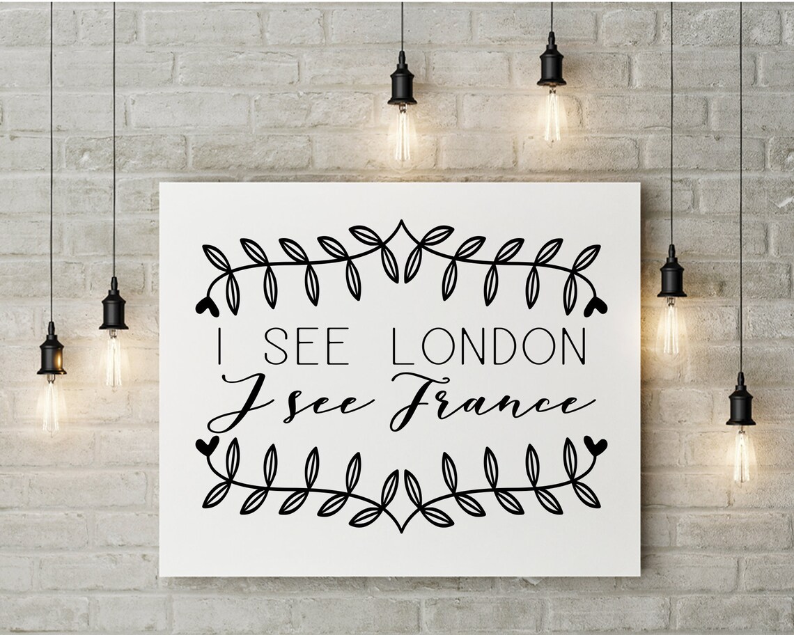Bathroom Signs - I See London, I See France Funny Bathroom Sign ...