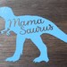 MAMASAURUS Dinosaur Decals Proud Mom, Baby on Board, Mom & Baby, Car ...