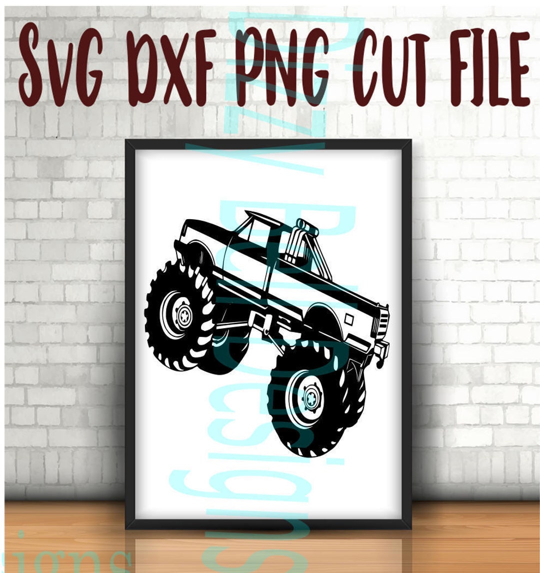 Monster Truck SVG, 4x4 Trucks, Digital Instant Download, PNG, DXF ...