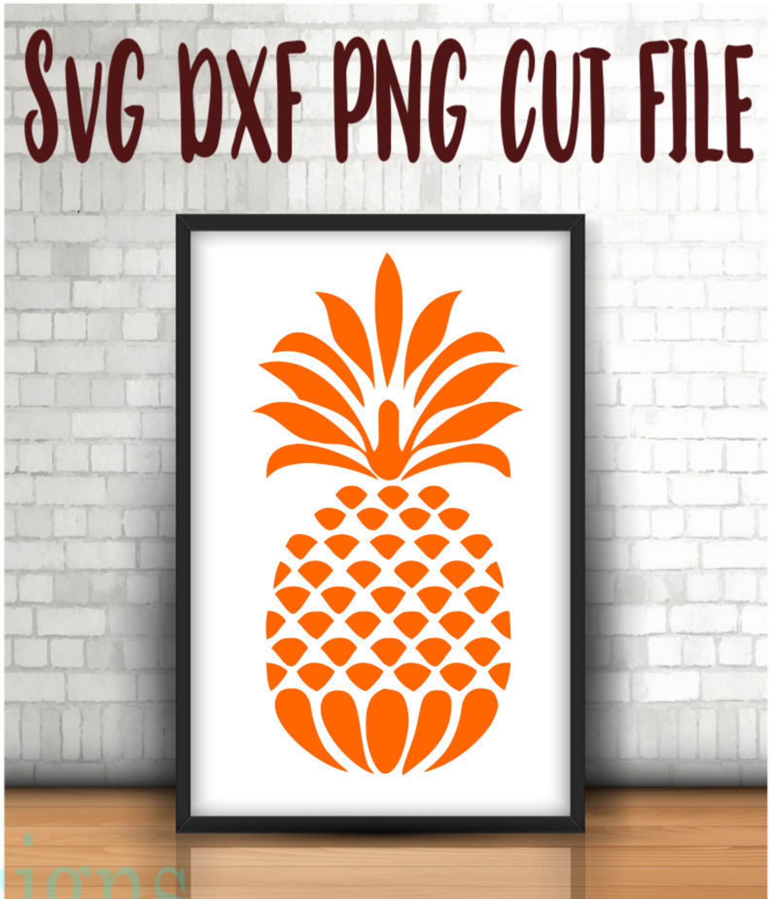 Cute Pineapple Cut File, Digital Instant Download, Svg Dxf Png ...