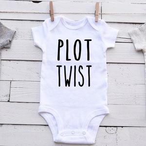 Plot Twist Pregnancy Announcement Gift for Husband Pregnancy Reveal Photography Photo Announcing ...
