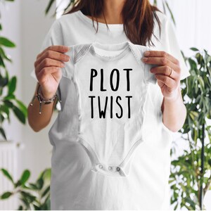 Plot Twist Pregnancy Announcement Gift for Husband Pregnancy Reveal Photography Photo Announcing ...