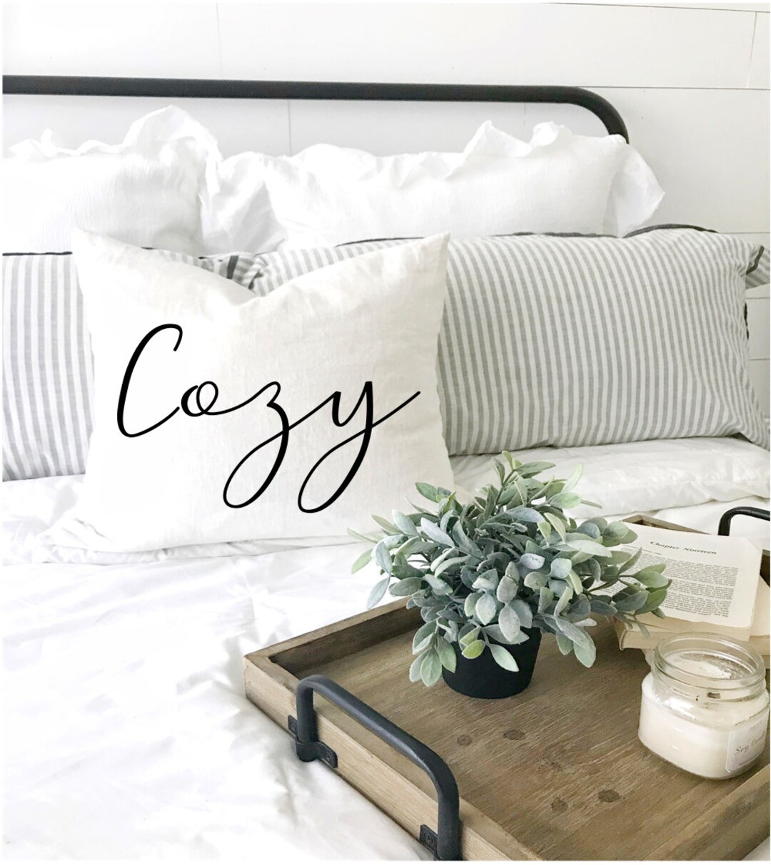 Cozy SVG, Cozy DXF, Cozy Digital Download DIY Pillowcase, Diy Sign ...