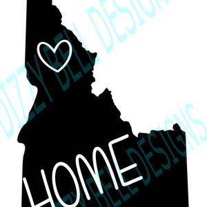 IDAHO State With Heart and Roots File PNW, Digital Instant Download ...