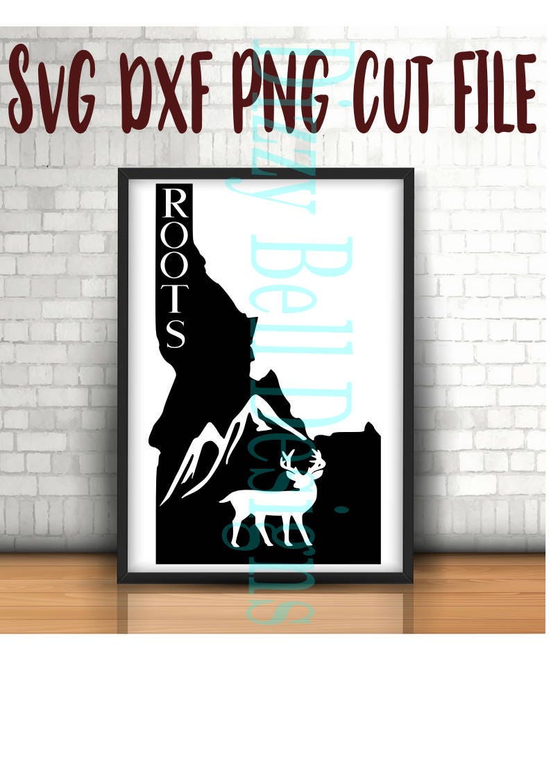 IDAHO State With Roots Deer and Mountains File PNW Digital - Etsy