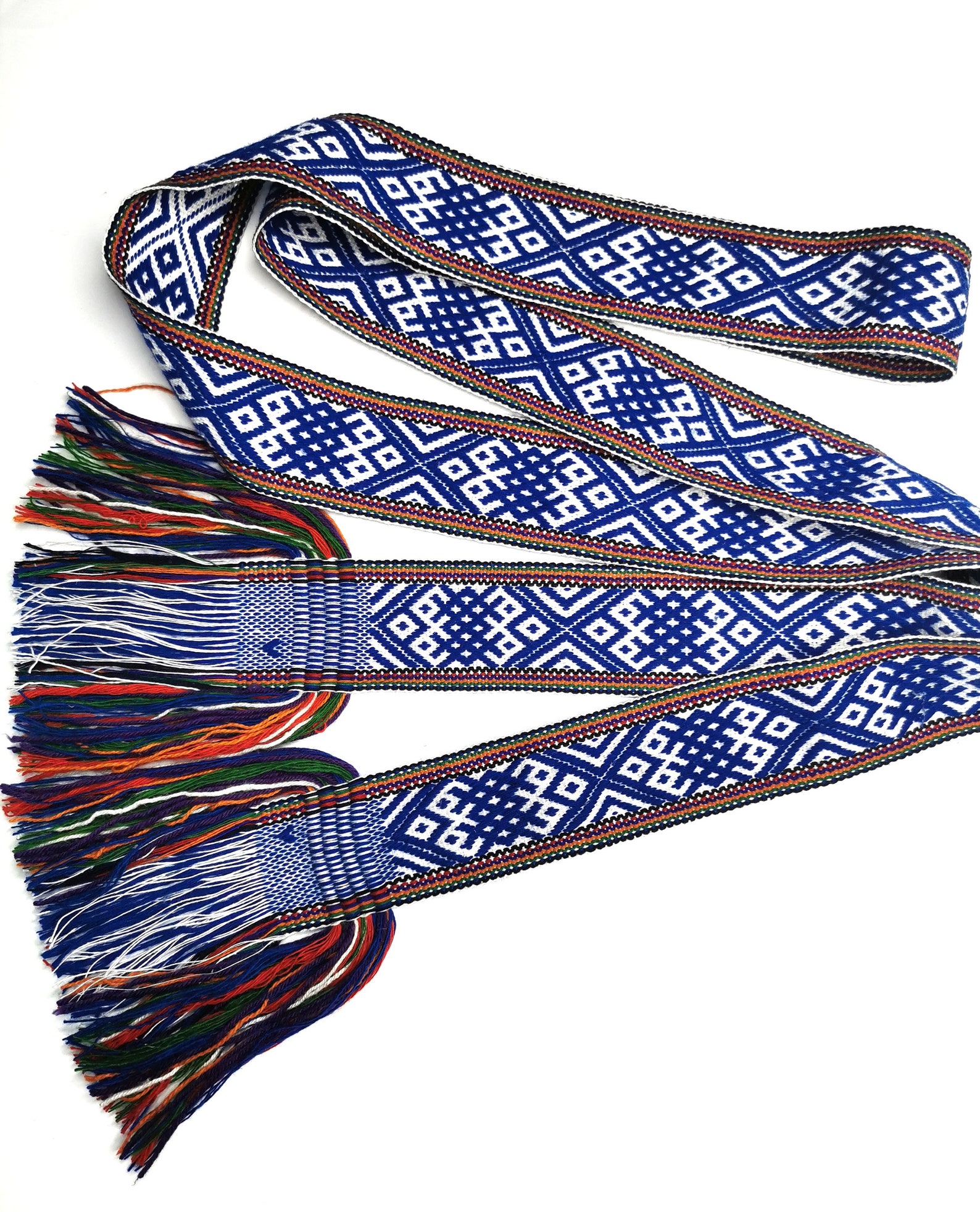 Lithuanian Traditional Handwoven Sash Belt Handmade Belt Band - Etsy