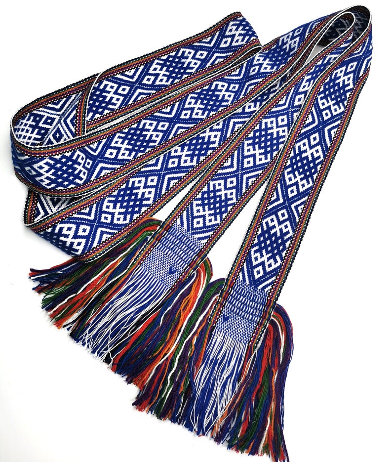 Lithuanian Traditional Handwoven Sash Belt Handmade Belt Band - Etsy