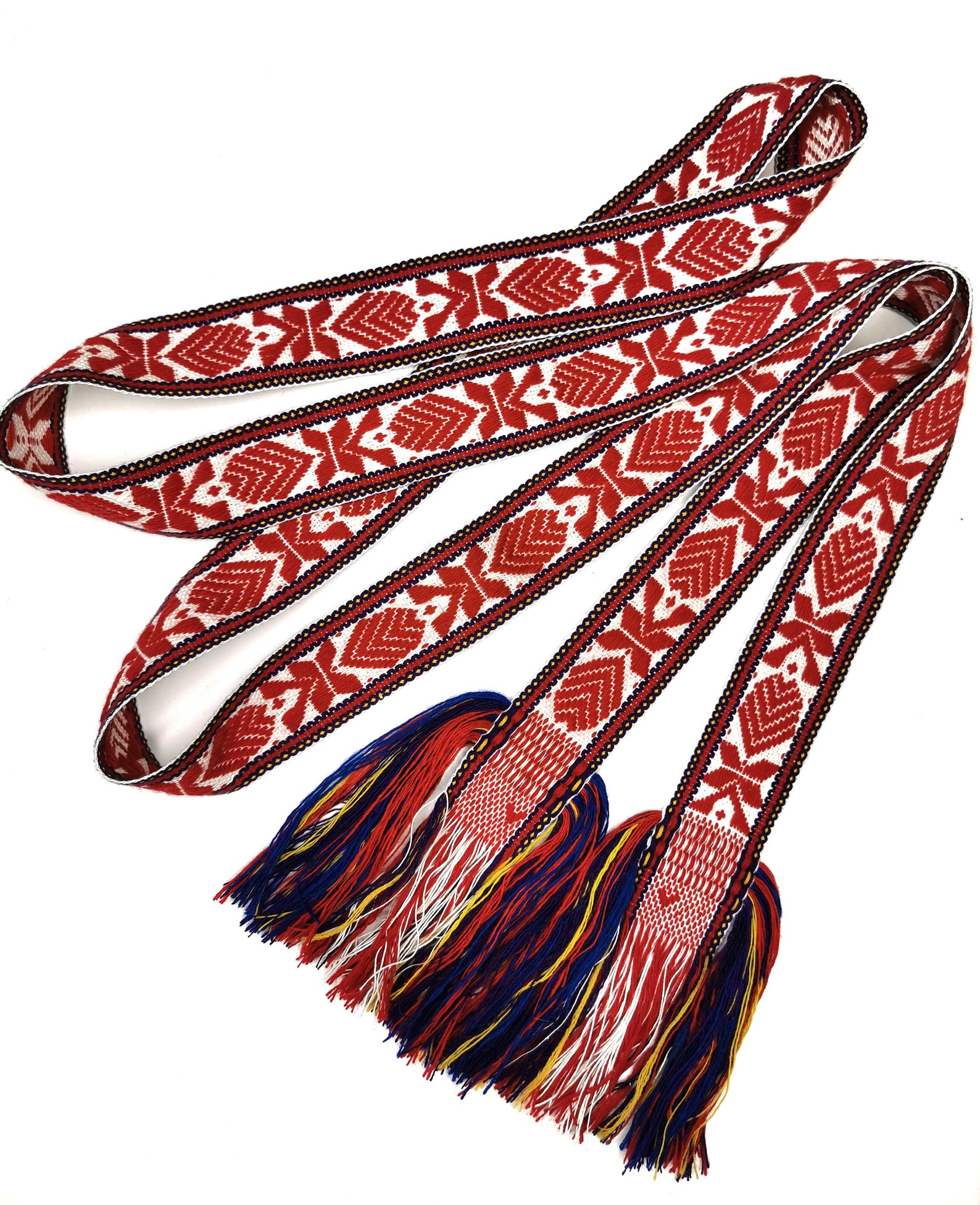 Lithuanian Traditional Handwoven Sash Belt Handmade Belt Band - Etsy UK