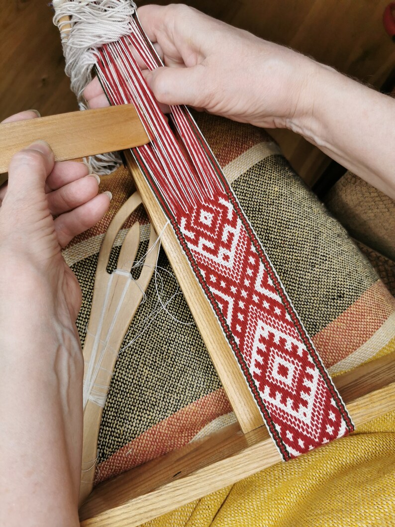 Lithuanian Traditional Handwoven Sash Belt Handmade Belt Band - Etsy