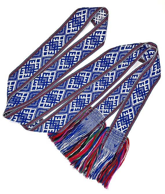 Lithuanian traditional handwoven sash belt handmade belt | Etsy