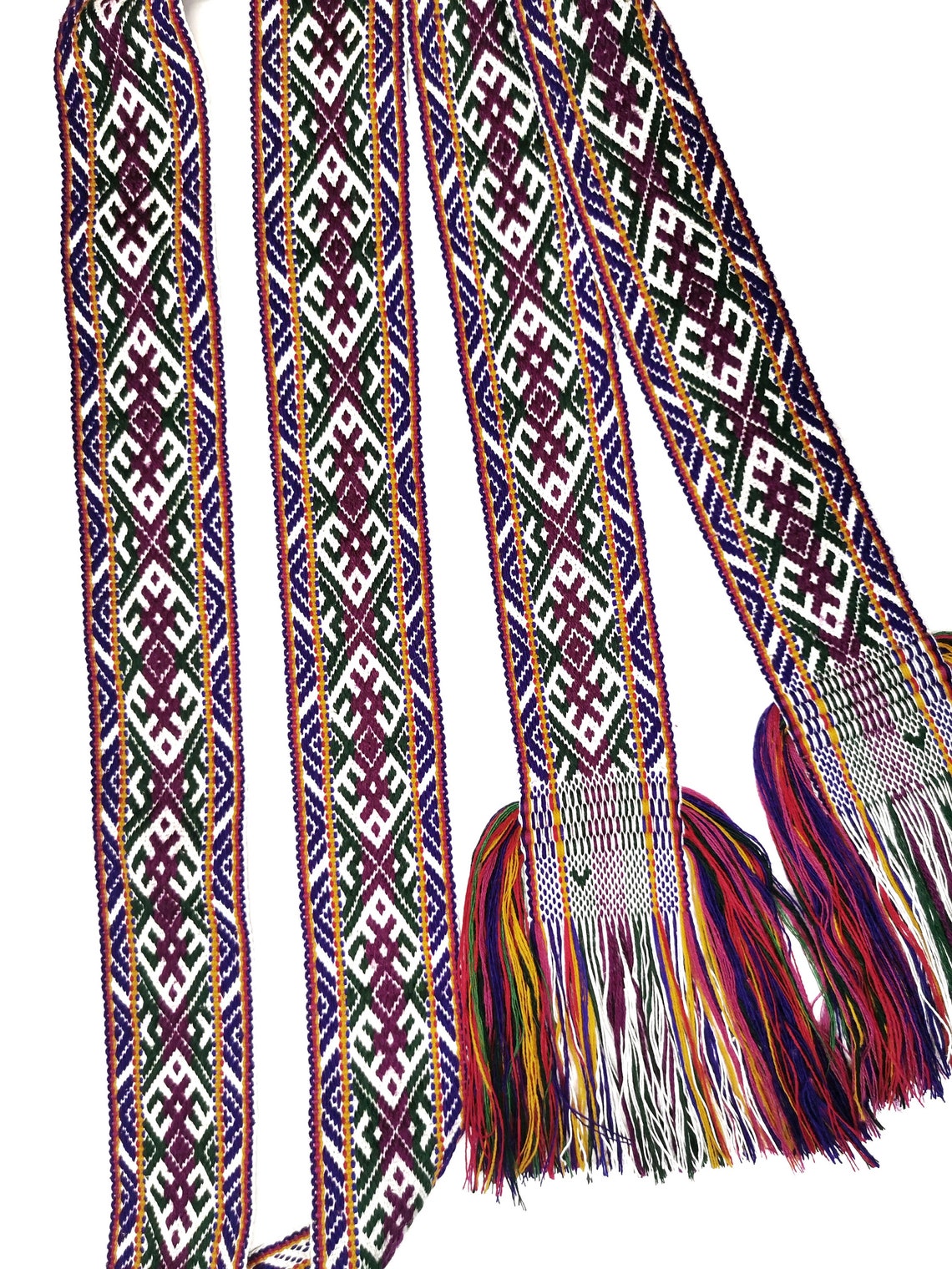 Handwoven sash Lithuanian traditional belt handmade belt | Etsy