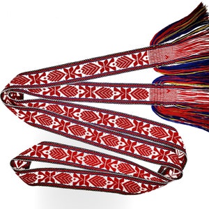 Lithuanian Traditional Handwoven Sash Belt Handmade Belt Band Gift ...