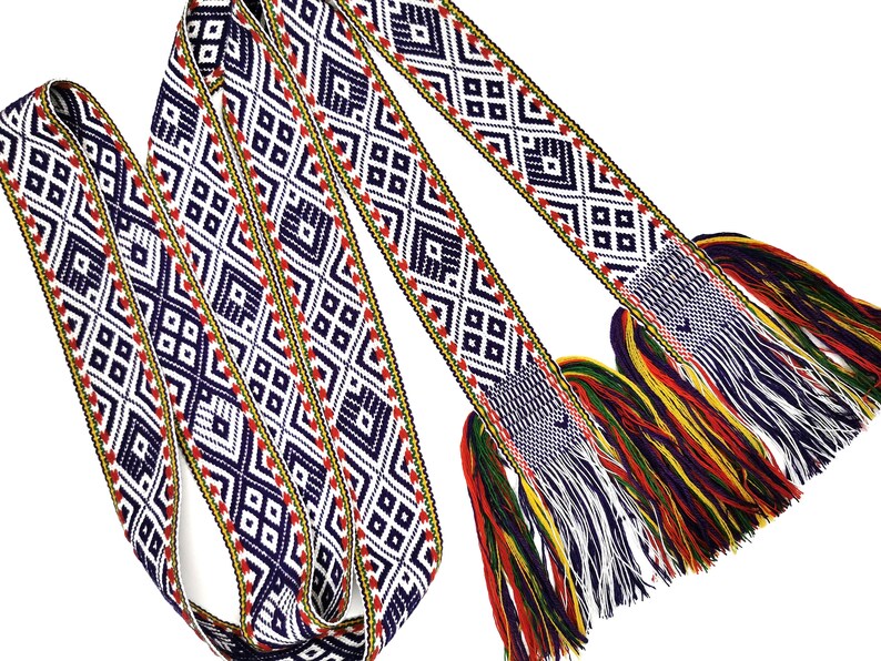 Lithuanian Traditional Handmade Handwoven Sash Belt Band Gift Accessory ...
