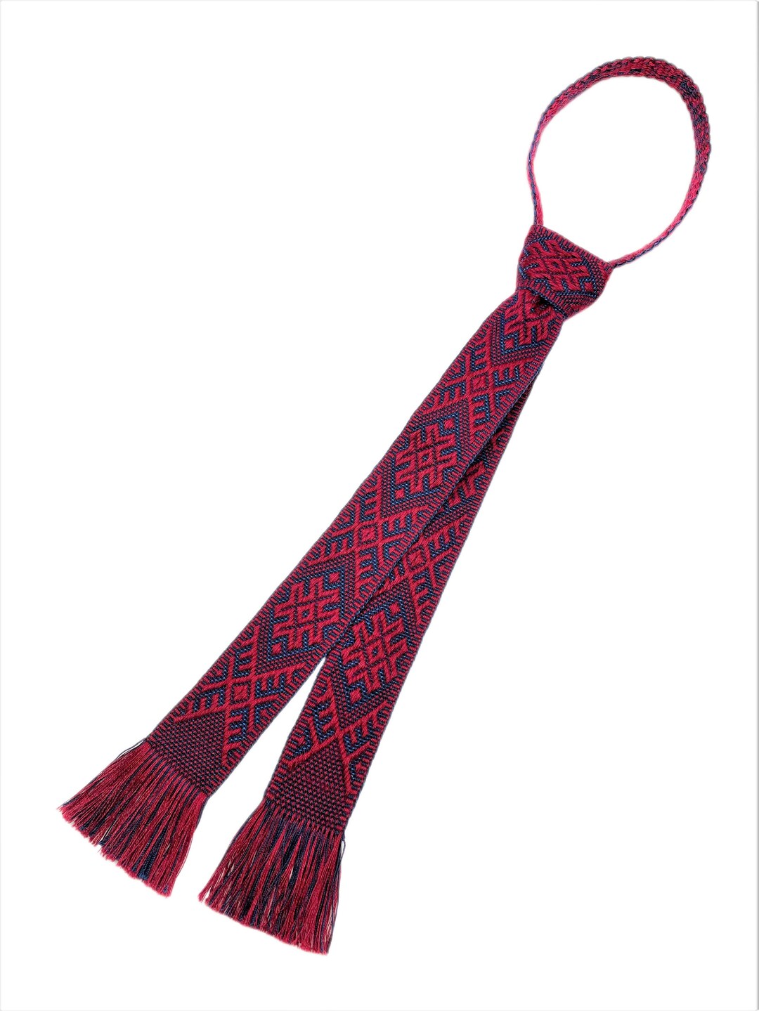 Necktie Handwoven Traditional Lithuanian Handmade Cotton Half Wool - Etsy