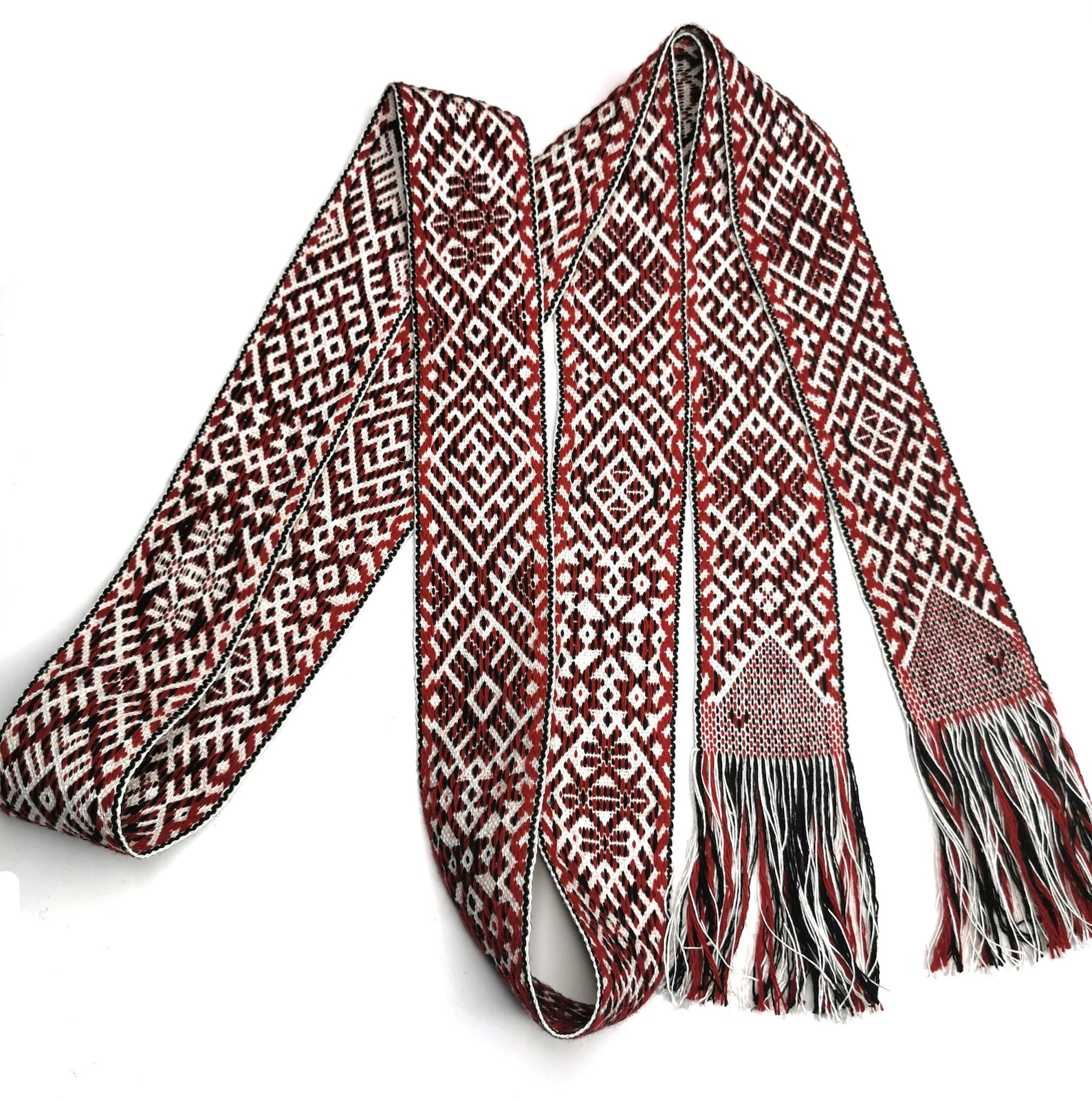 Lithuanian Traditional Handmade Handwoven Sash Belt Band Gift - Etsy