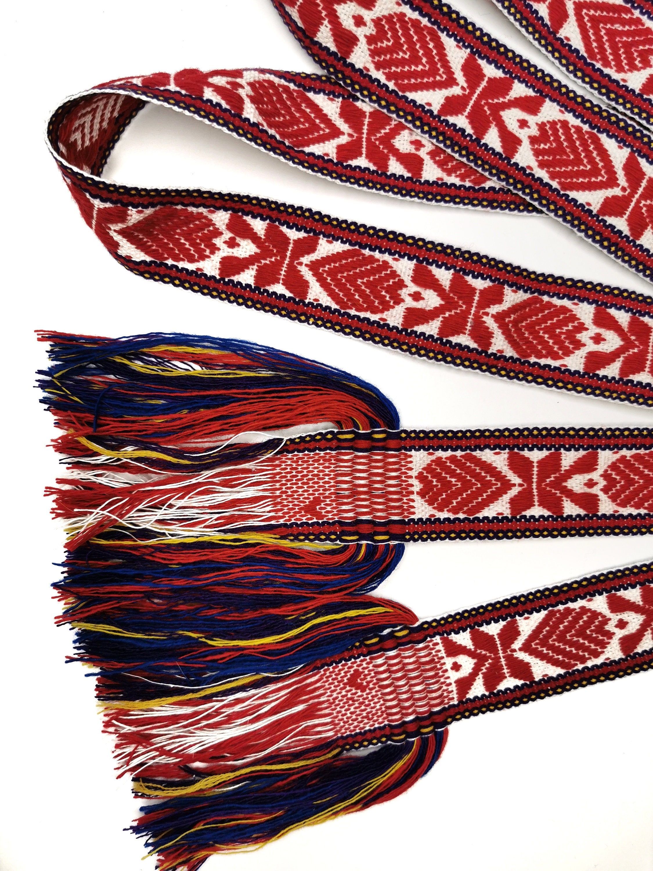 Lithuanian Traditional Handwoven Sash Belt Handmade Belt Band - Etsy