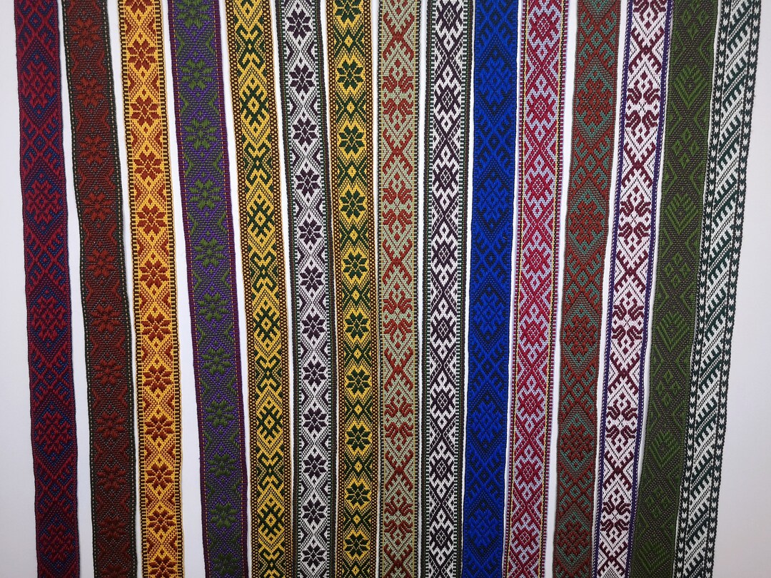 Necktie Handwoven Traditional Lithuanian Handmade Cotton Half Wool - Etsy