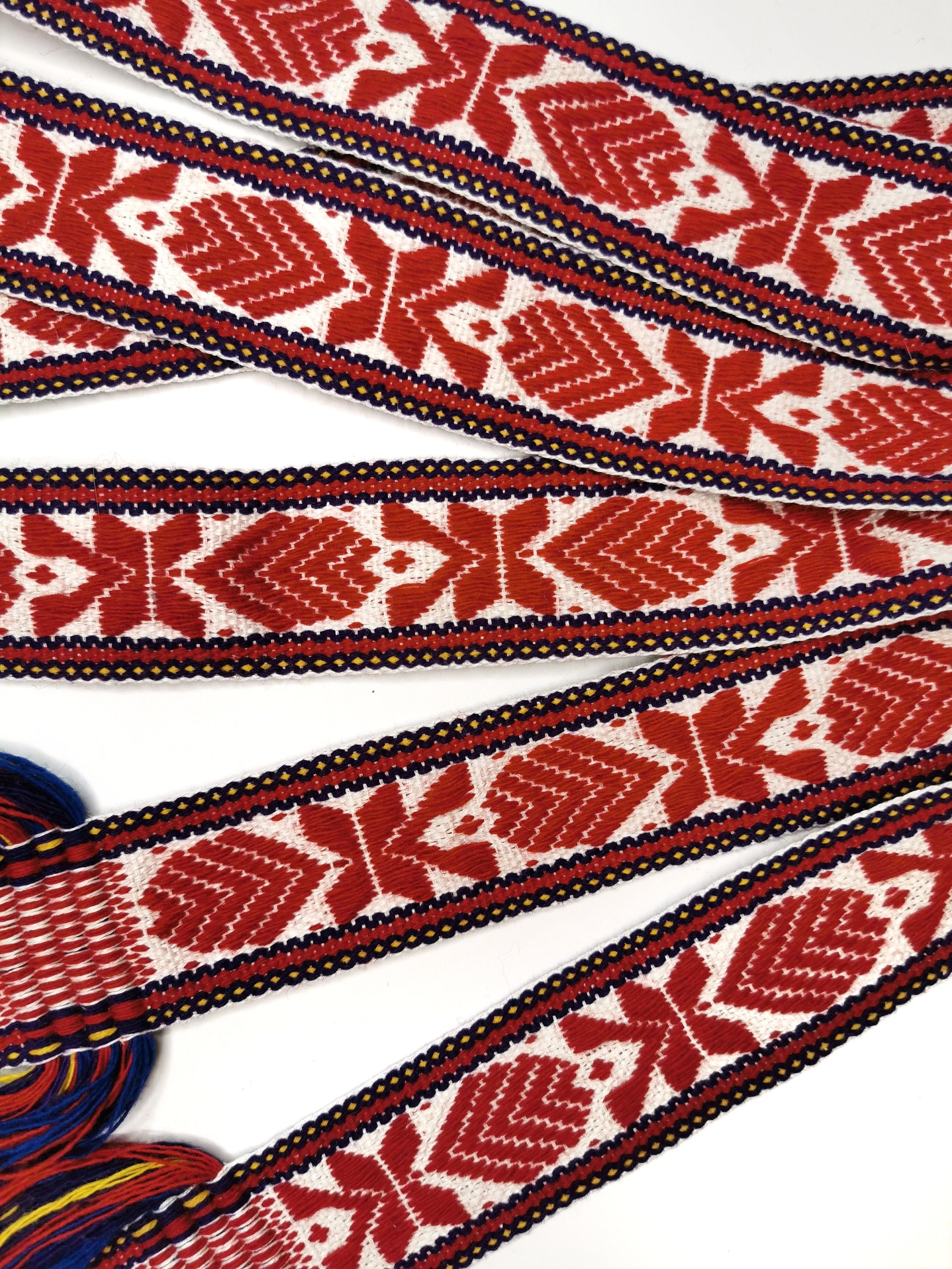 Lithuanian Traditional Handwoven Sash Belt Handmade Belt Band - Etsy
