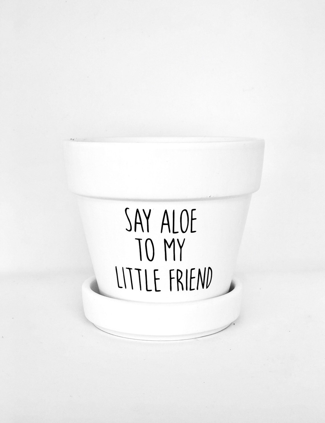 Say Aloe to My Little Friend Pot Cute Planter Funny Plant - Etsy
