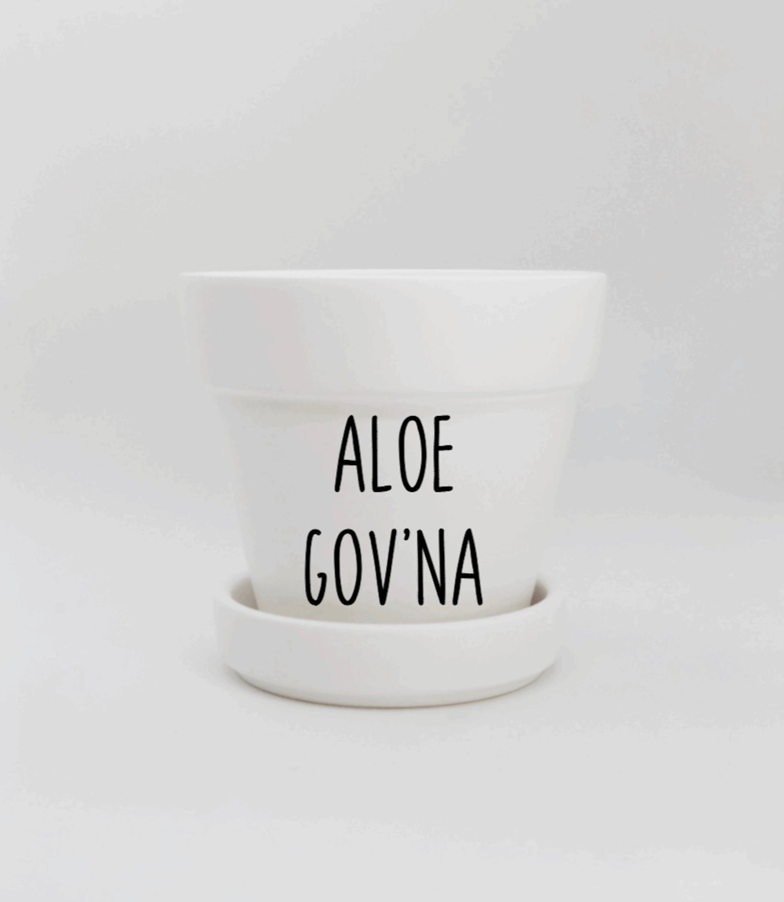 Aloe Govna Funny Plant Pot Plant Pun Plant Holder Funny - Etsy