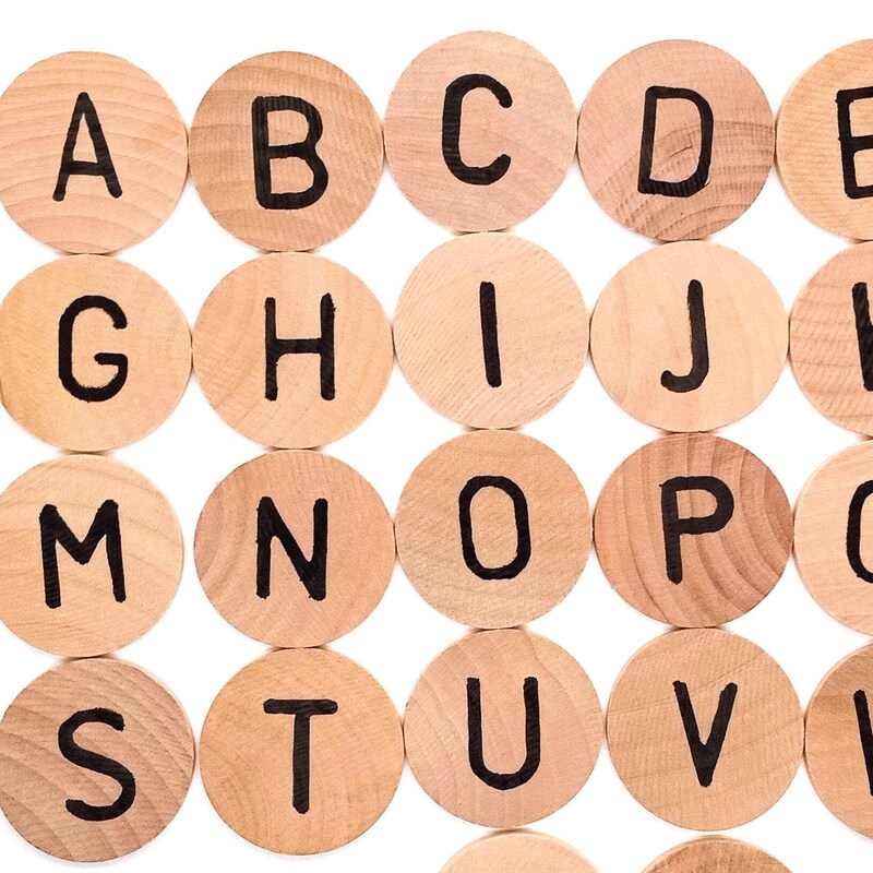 Wood Alphabet - Etsy