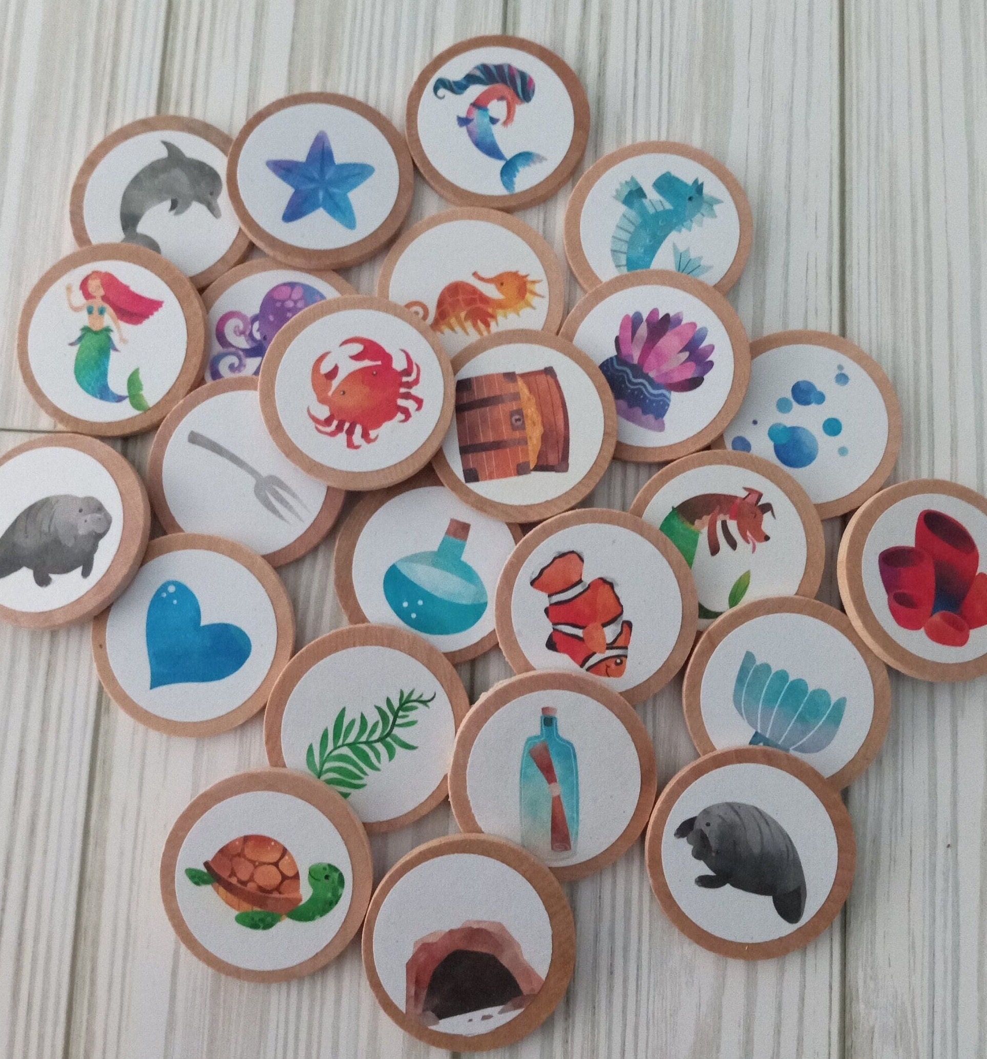 Storytelling Game, Ocean Theme, Mermaid, Story Game, Story Tokens ...