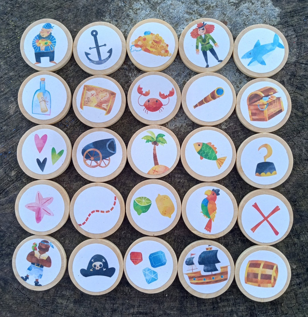 Pirate Storytelling Game, Story Stones, Wooden Toy, Children's Gift ...