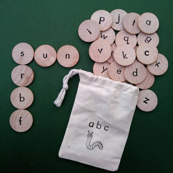 Montessori Alphabet Wooden - Etsy