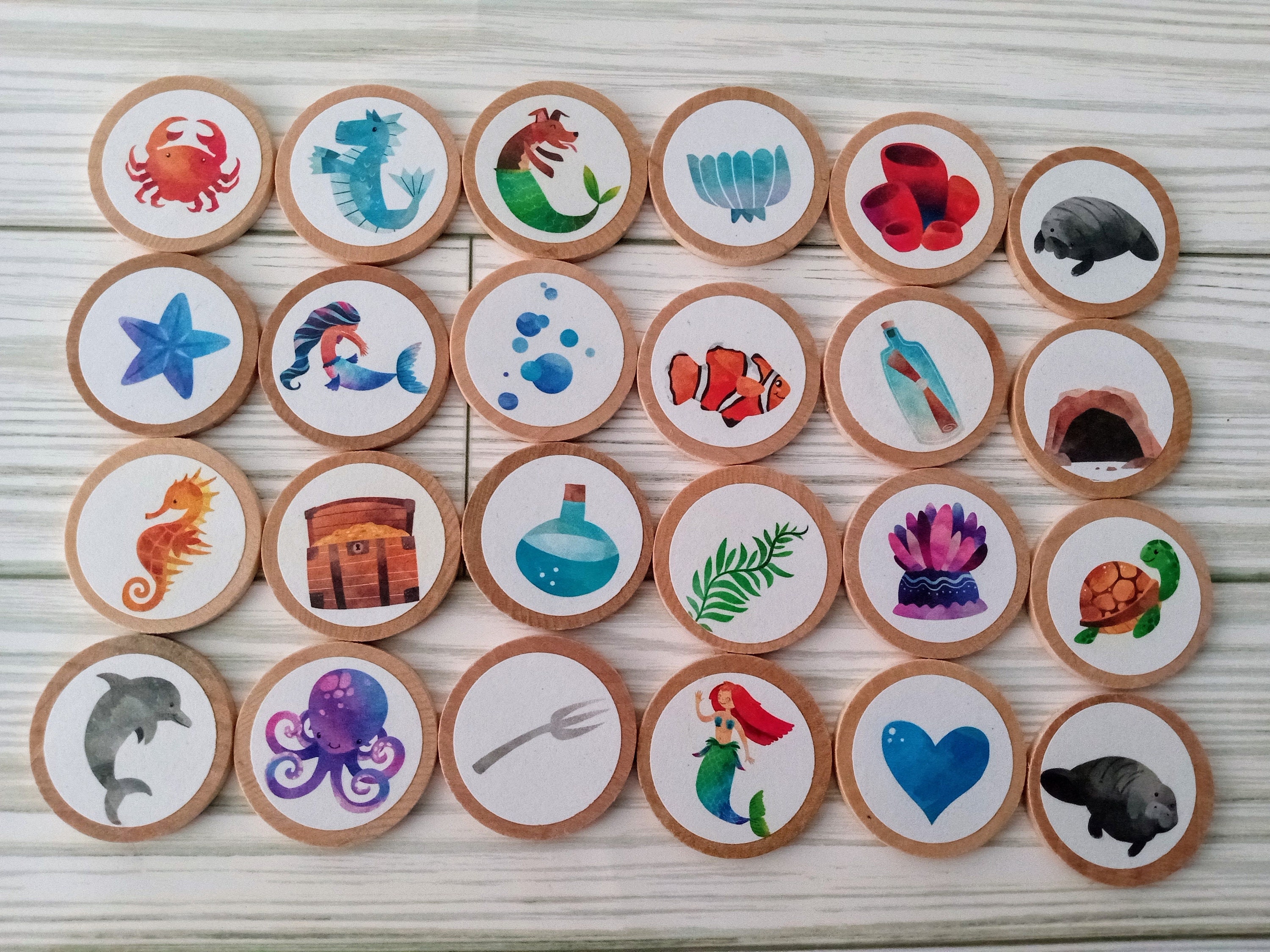 Storytelling Game, Ocean Theme, Mermaid, Story Game, Story Tokens ...