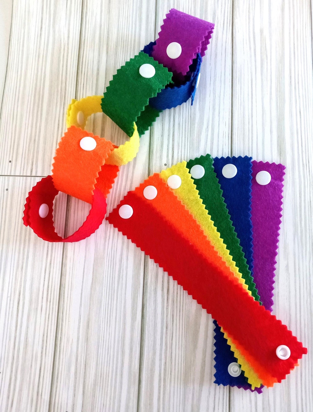 Fine Motor Skills- Button Snaps, Occupational Therapy, Felt Chain ...