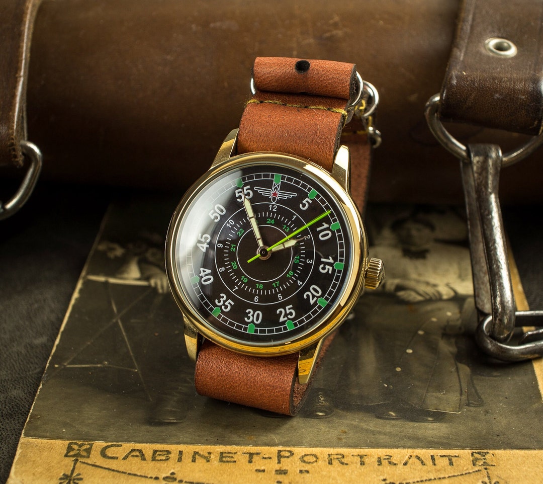 Aviator Watch, Vintage Watch, Rare Mens Watch, Mecnical Watch, Vintage ...