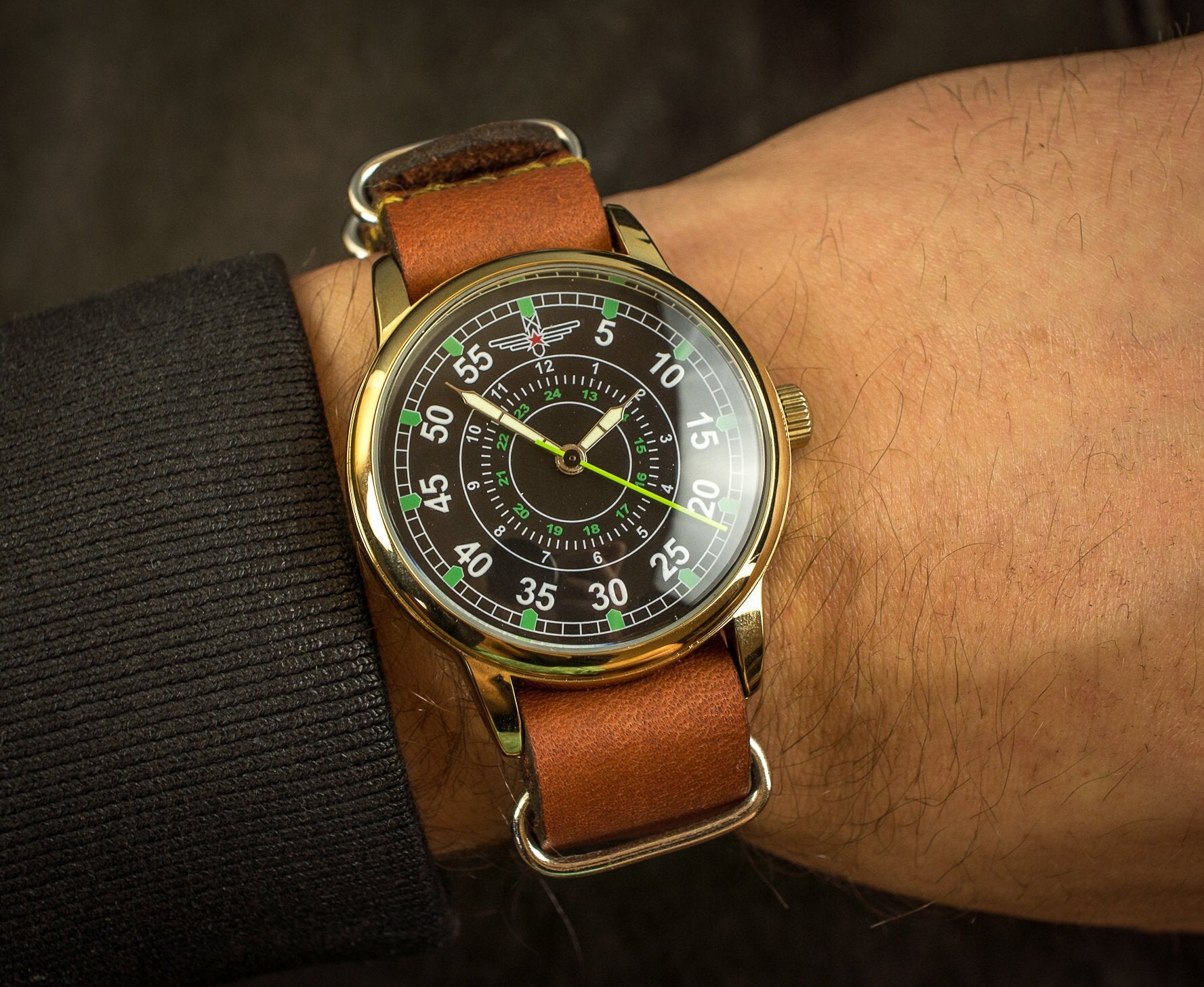 Aviator Watch, Vintage Watch, Rare Mens Watch, Mecnical Watch, Vintage ...
