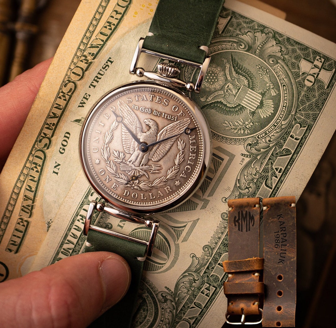 Personalized Watches, Vintage Watch, Liberty Watch, Dollar Coin Watch ...