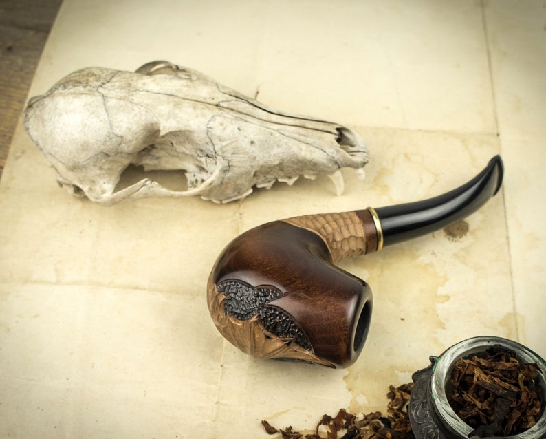 Smoking Pipe Dragon .Wood carved smoking pipe. | Etsy