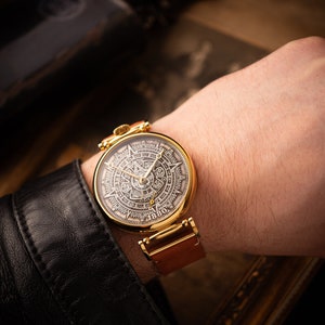 Personalized Watches, Vintage Watch, Aztec Calendar Watch, Marriage ...
