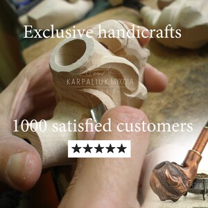 Smoking Pipe dali 2. Wood Carved Smoking Pipe. - Etsy