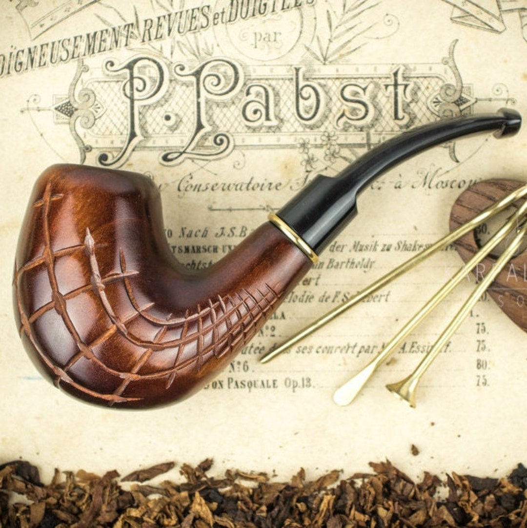 Smoking Pipe Tamper and Cleaning Tools Grandmaster . Wood Carved ...