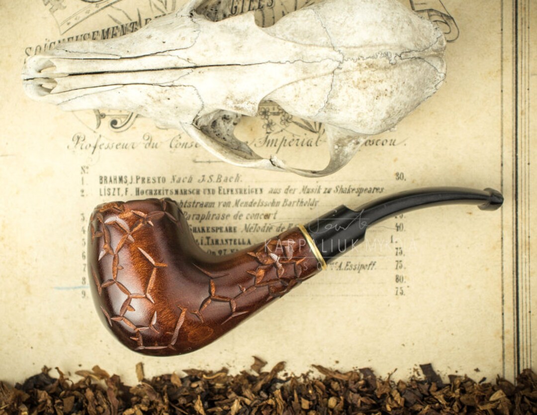 Smoking Pipe the Sahara. Wood Carved Smoking Pipe. Tobacco Pipes ...