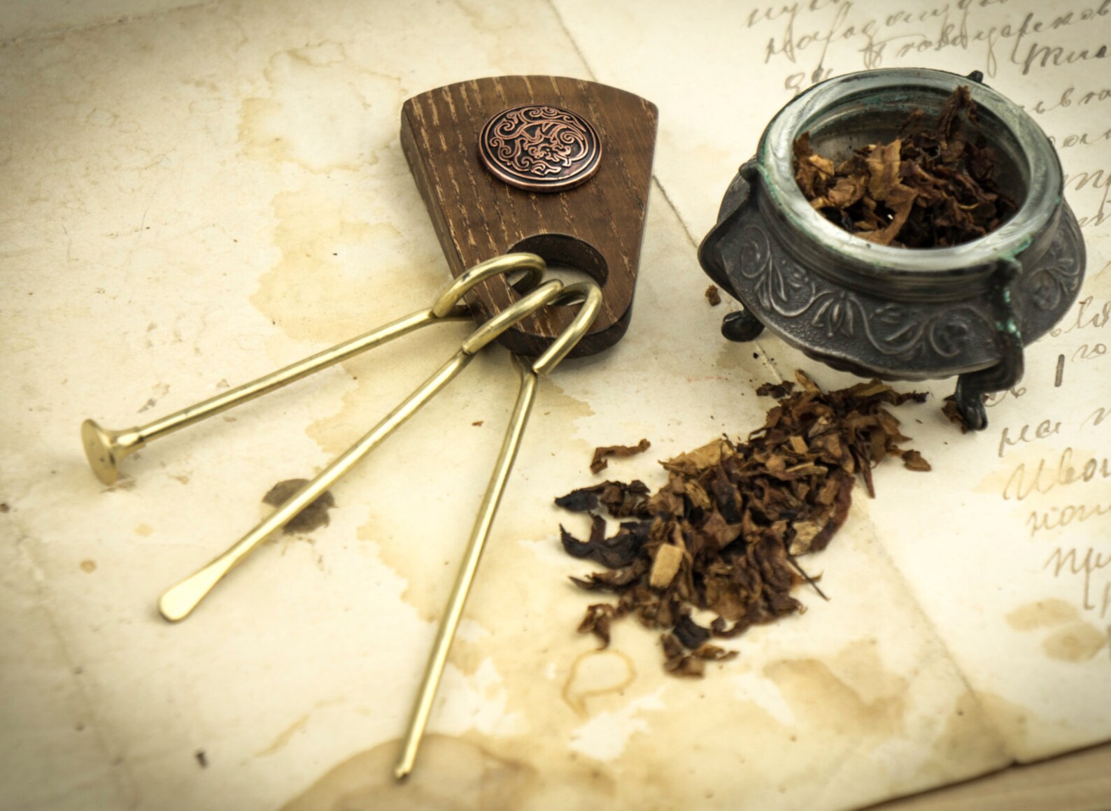 Tobacco Smoking Pipe Cleaning Tool. Reamer Tamper Brass Wood - Etsy