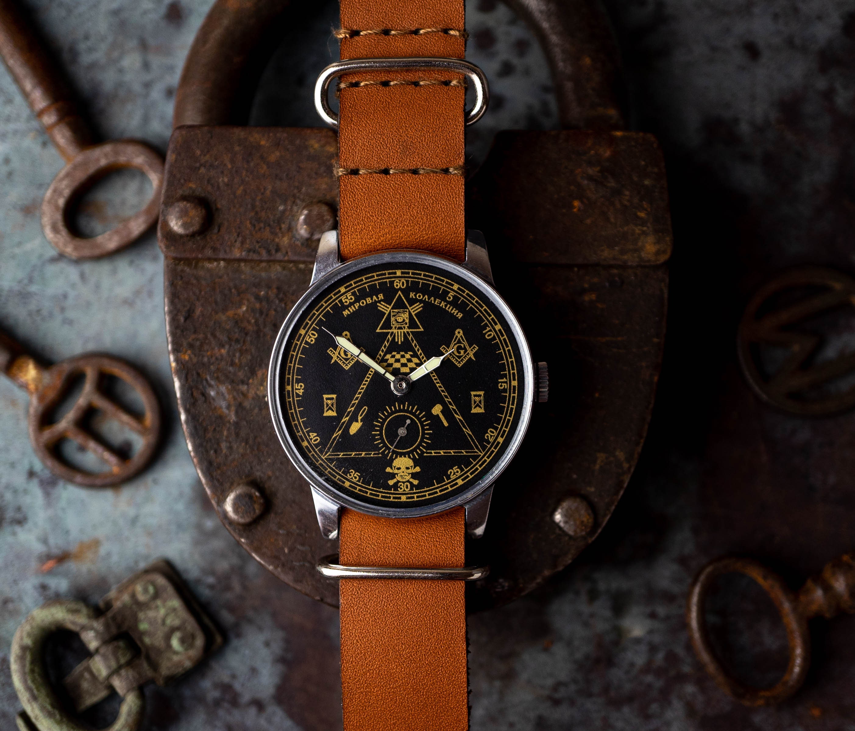 RARE Masonic Watch Vintage Soviet Men's Watch Called - Etsy