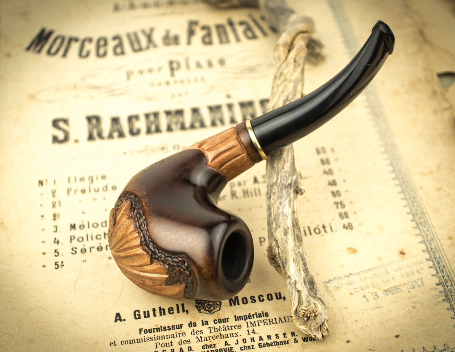 Rauchen Pfeife Maple Blatt. Holz geschnitzt | Etsy