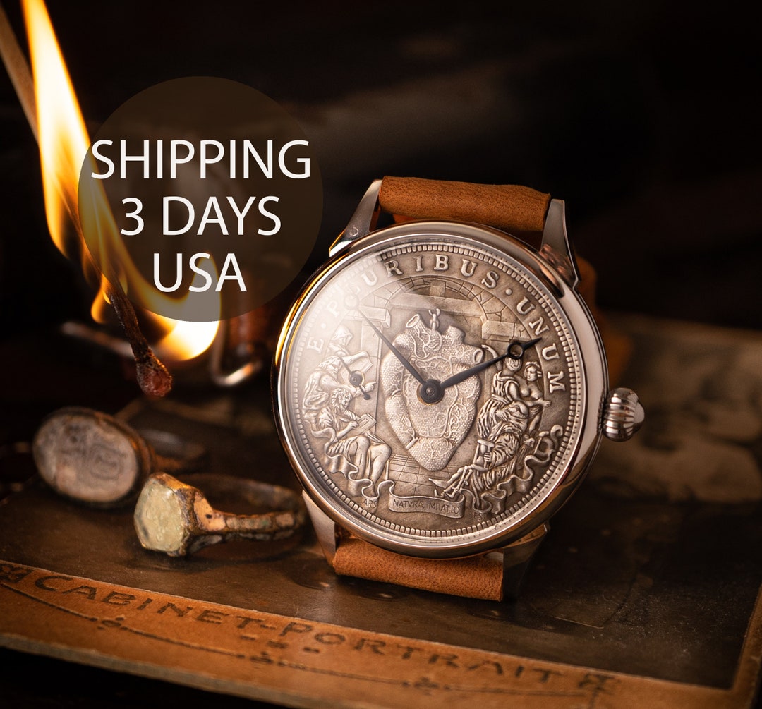Vintage Watch, Dial With Heart, Handmade Watch, Mechanical Watches ...