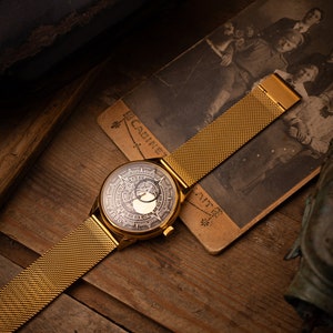 Vintage Watch, Aztec Calendar Watch, Marriage Watch, Watch Men's ...