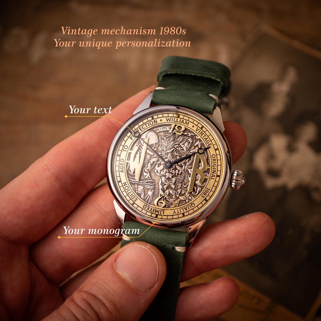 Personalized Watches, Vintage Watch, Watch 40th Gift Idea, Engraved ...
