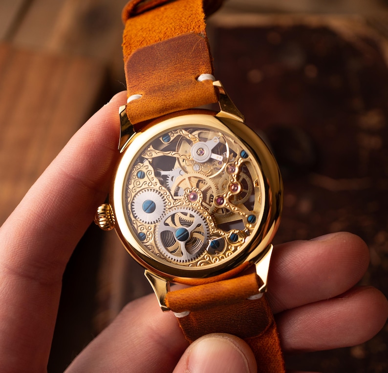 Skeleton Watch, Personalized Named Watch Face, Personalized Named Watch ...