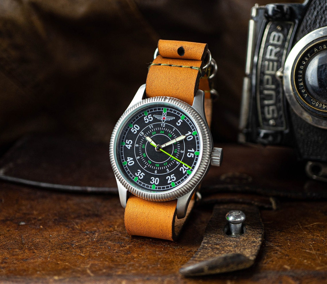 Aviator Watch Vintage Watch Rare Mens Watch Mecnical Watch - Etsy