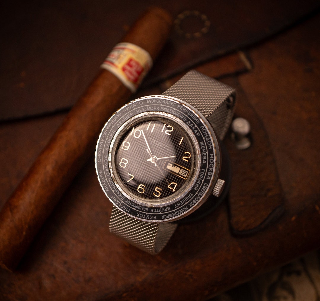 Vintage Men's Watch "rocket" (raketa). Mechanical Soviet Wristwatch ...
