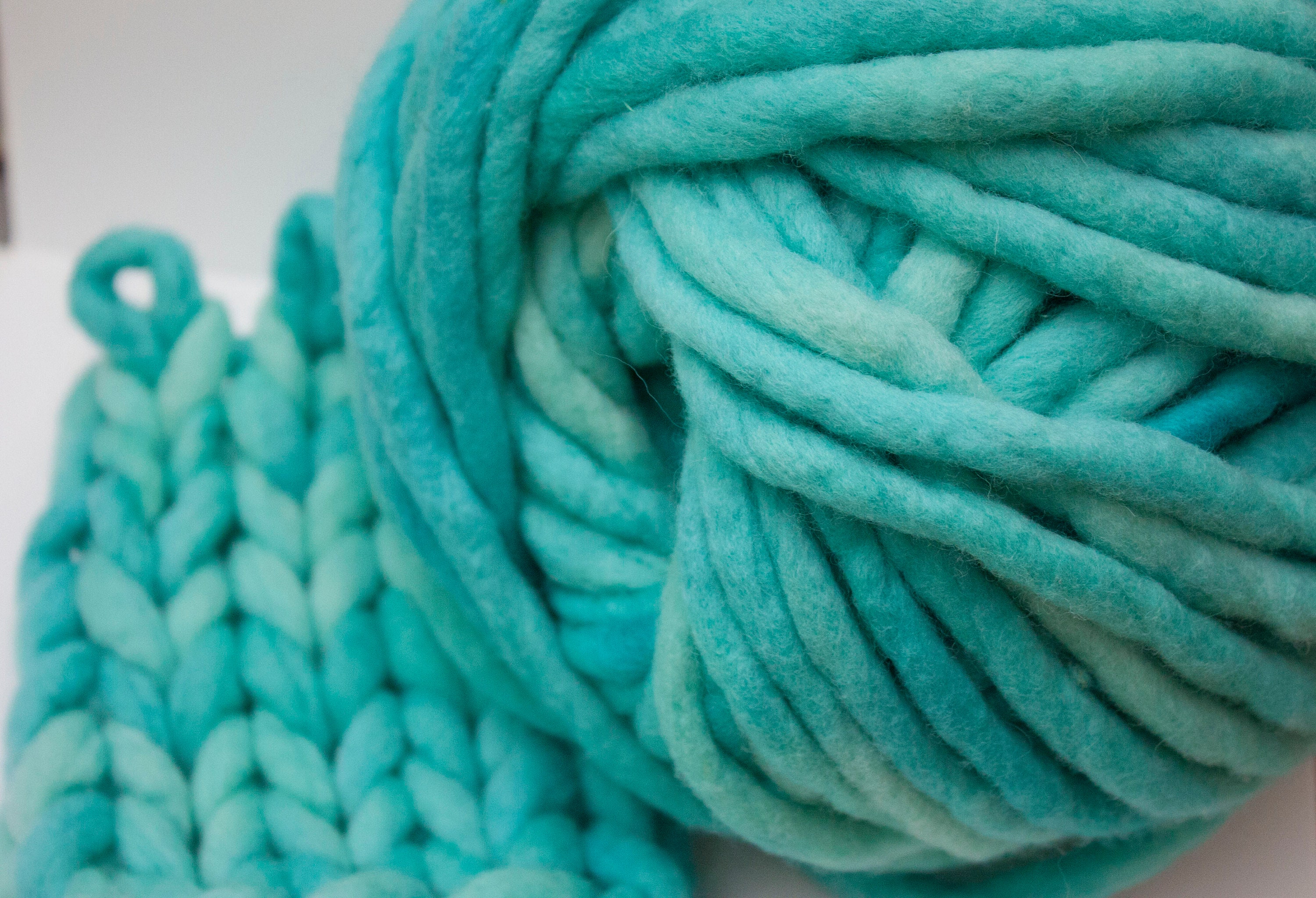 Very Thick Yarn Super Chunky Yarn. Mélange Yarn. Hand-dye | Etsy